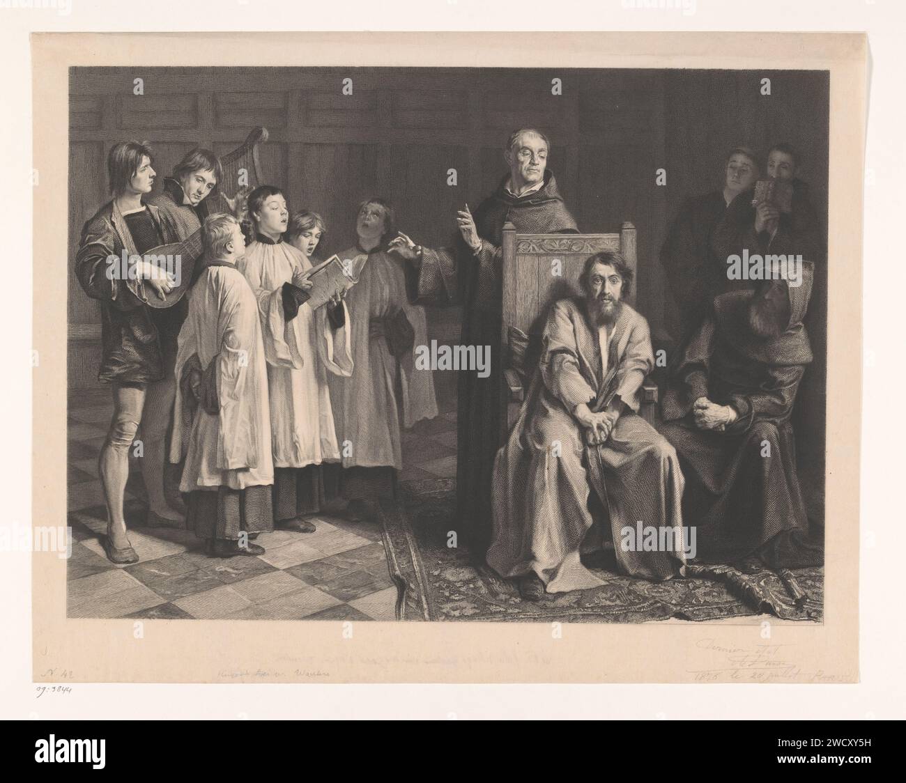 Madness of Hugo van der Goes, Auguste Danse, After Emile Charles ...