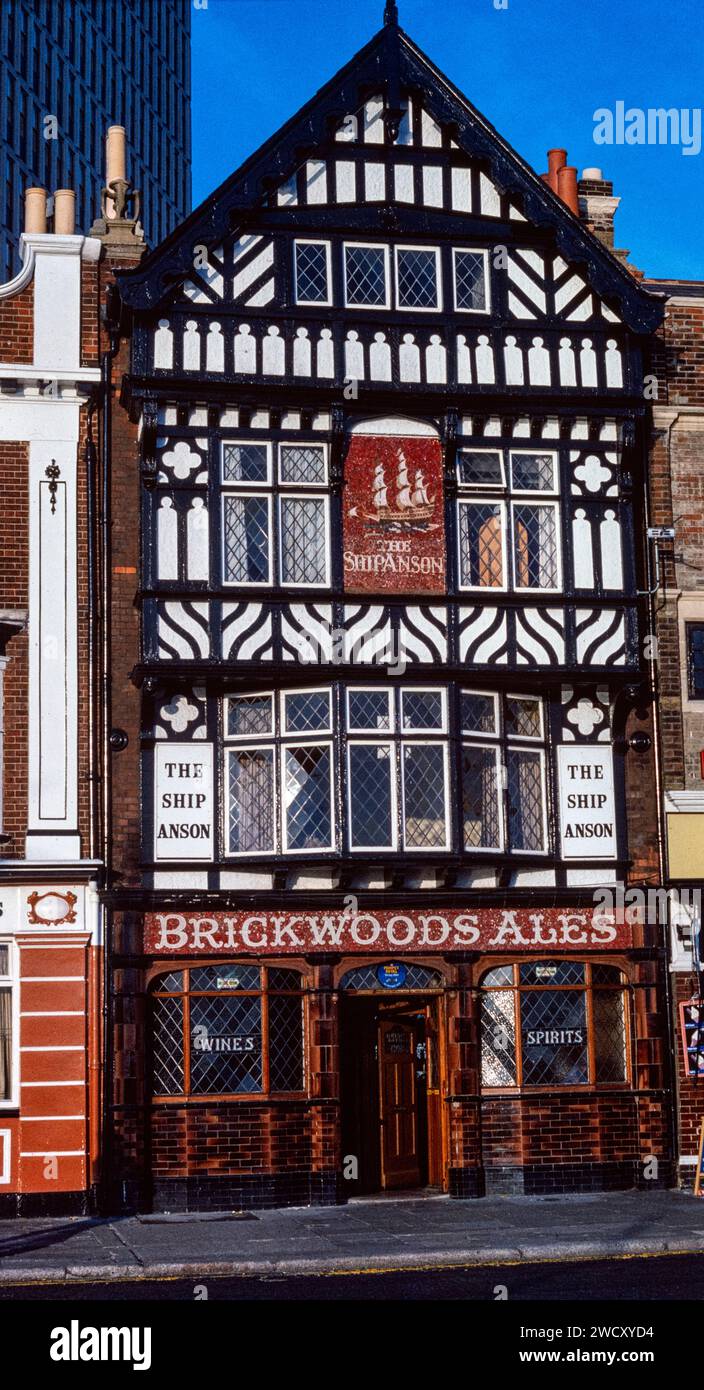 The Ship Anson a former Brickwoods pub, now a Greene King pub, The Hard ...