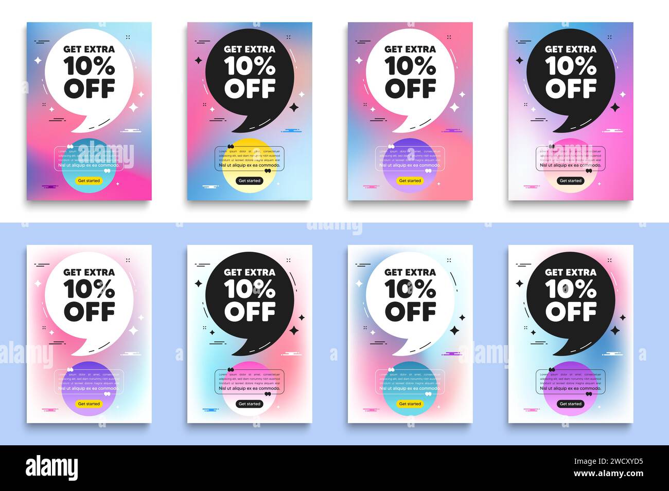 Get Extra 10 percent off sale. Discount offer sign. Poster frame with ...