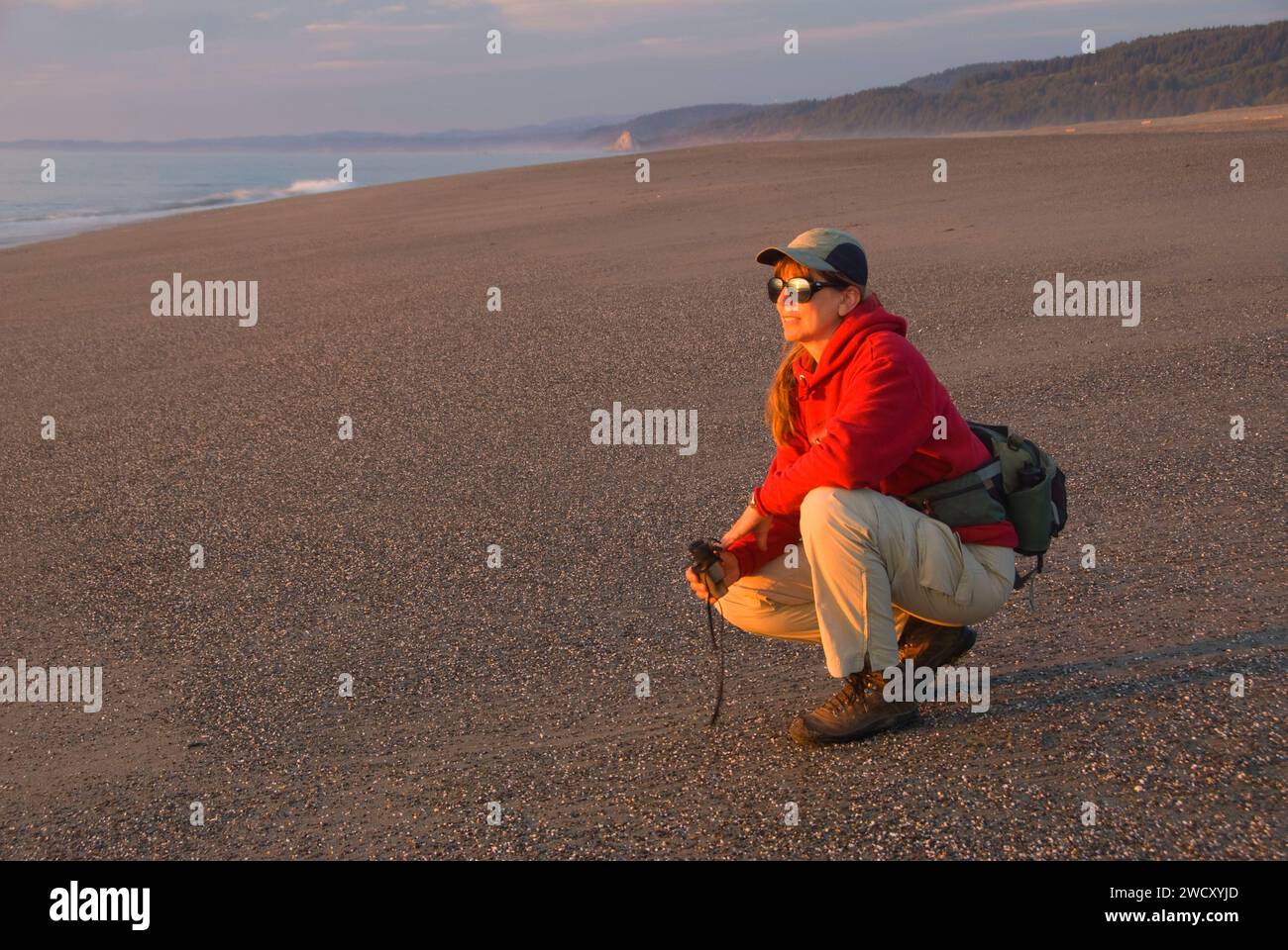 Beach, Harry A Merlo State Park, California Stock Photo - Alamy