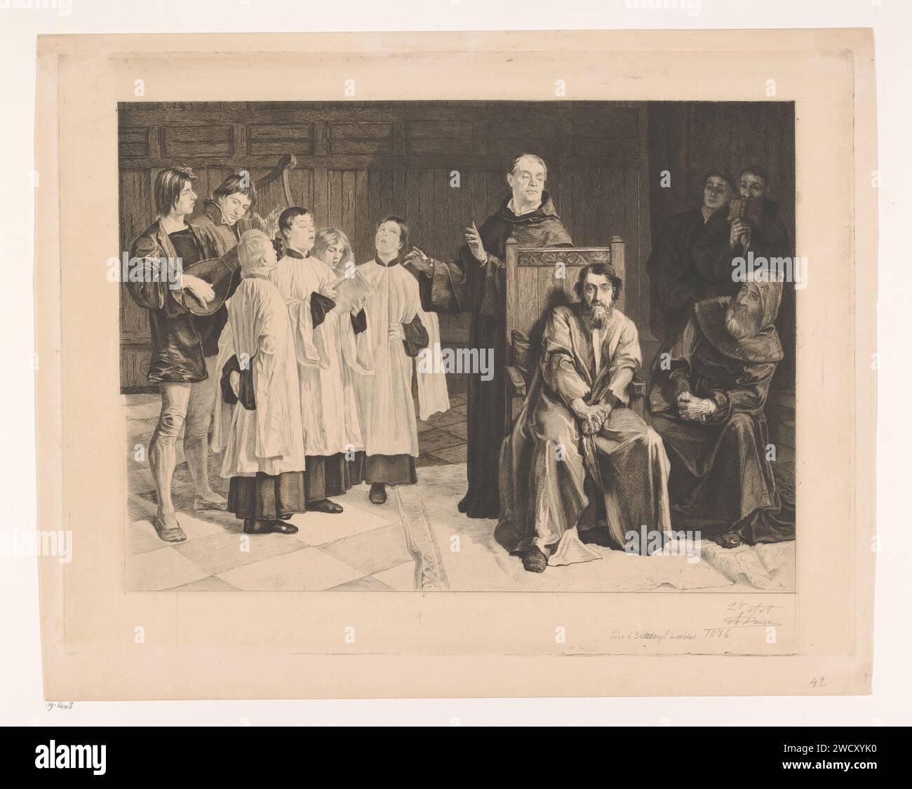 Madness of Hugo van der Goes, Auguste Danse, After Emile Charles ...