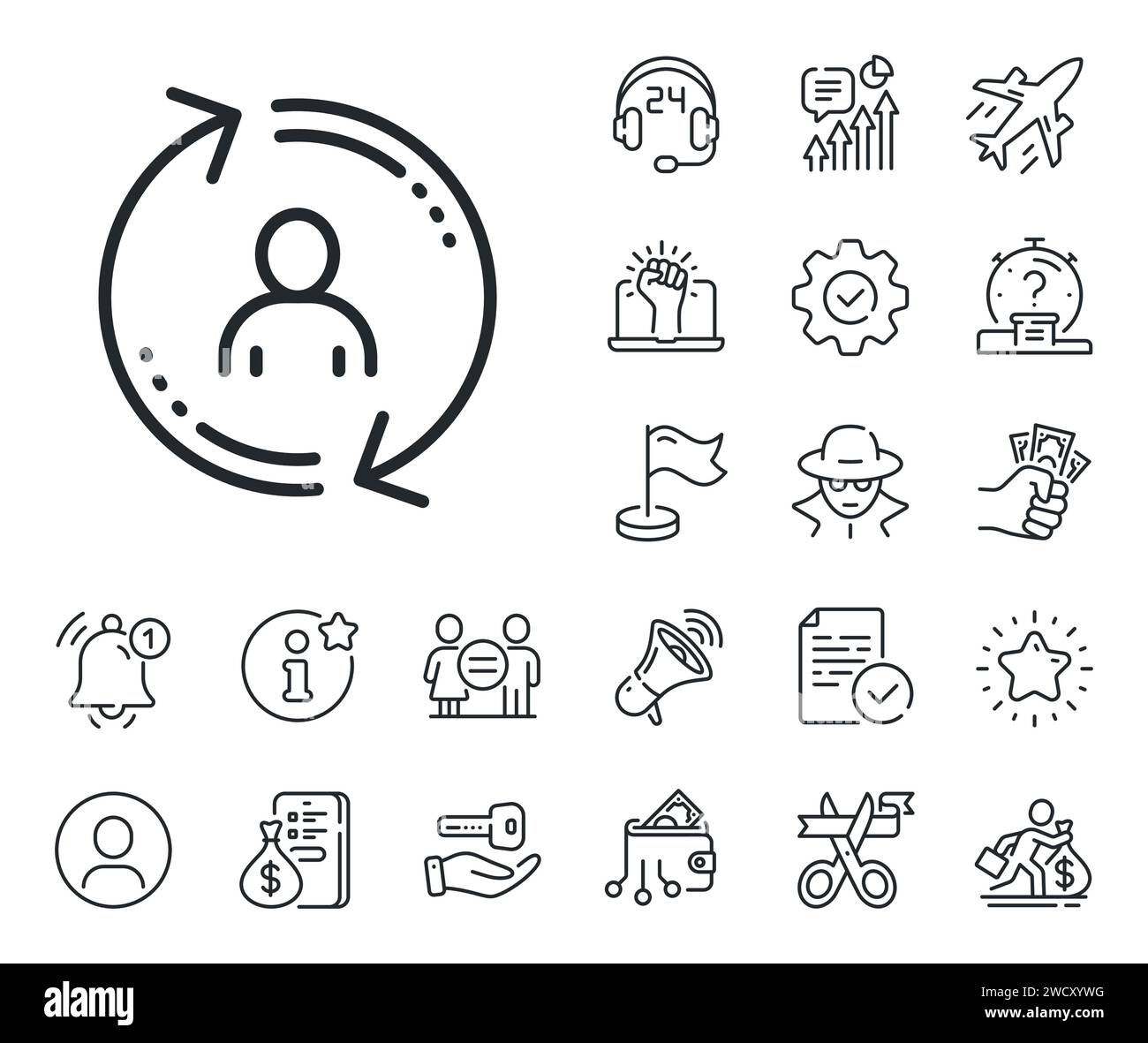 Profile update icon profile update Cut Out Stock Images & Pictures - Alamy