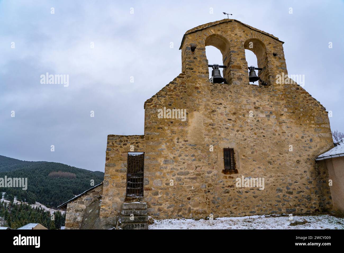 Église Saint-Vincent de La Llagonne, Capcir, Pyrenees Oriental, France ...