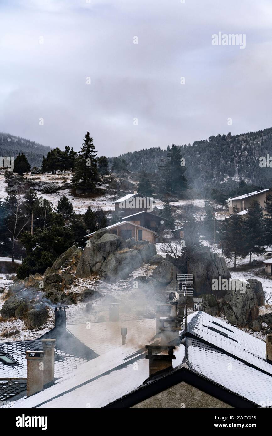 Air pollution from domestic wood burning, France - wood burning leads ...