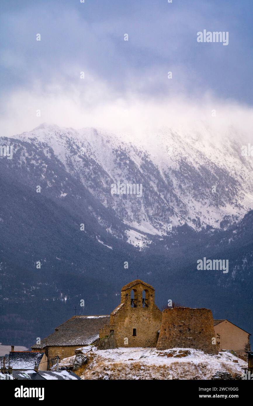 Église Saint-Vincent de La Llagonne, Capcir, Pyrenees Oriental, France ...