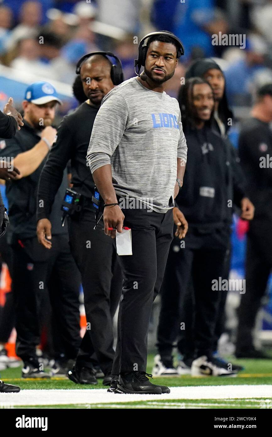 Detroit Lions assistant linebackers coach Shaun Dion Hamilton during an ...