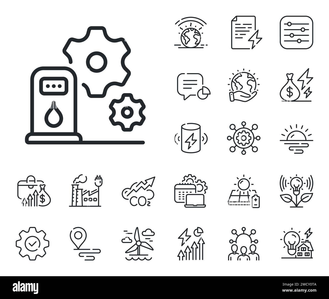 Filling station symbol hi-res stock photography and images - Alamy