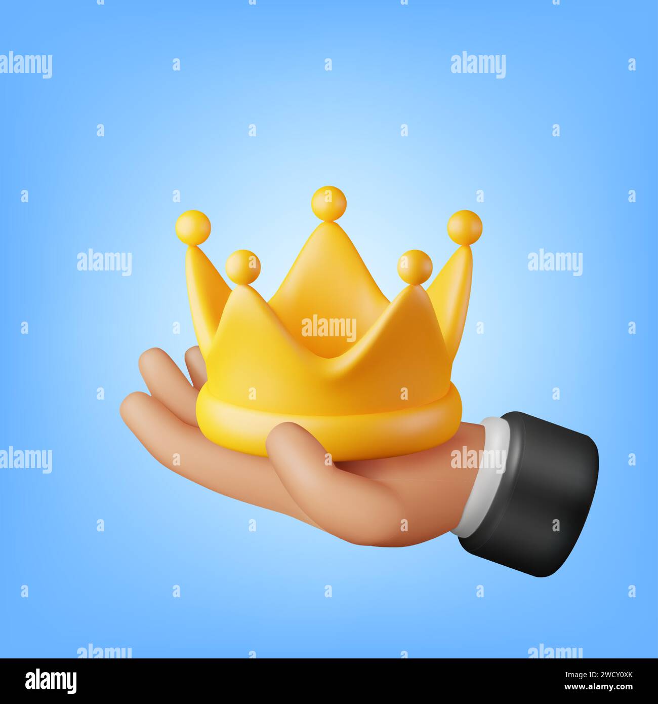 Hand holding cartoon feedback Stock Vector Images - Alamy
