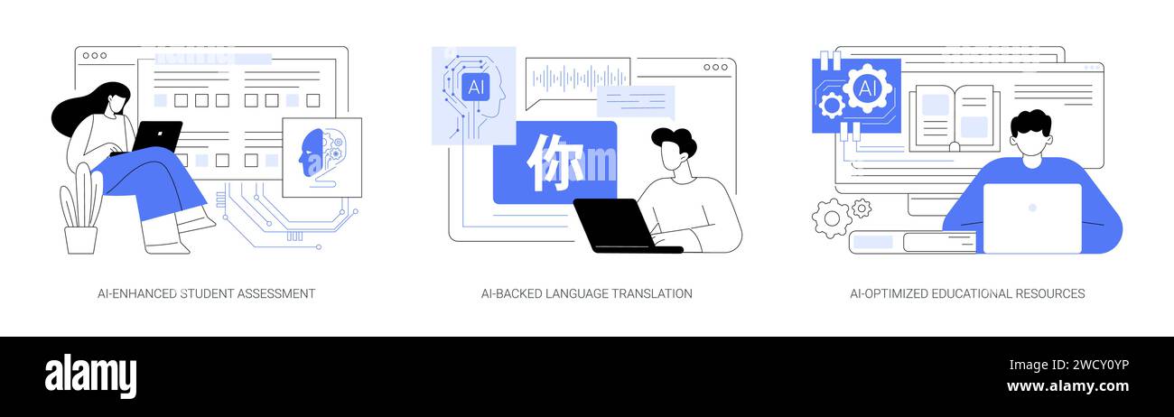 Technology in classroom curriculum Stock Vector Images - Alamy