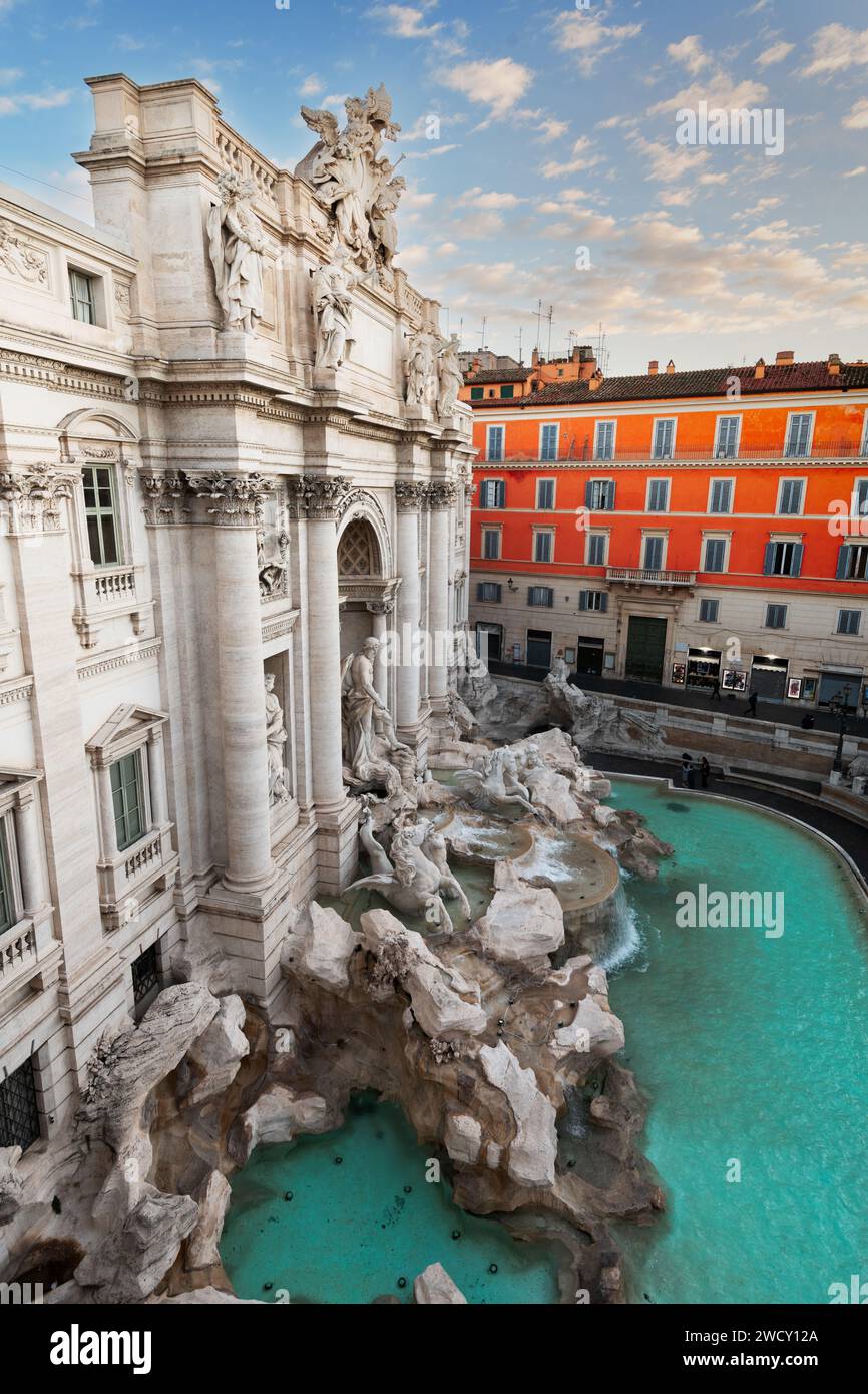 Aerial view of trevi fountain hi-res stock photography and images - Alamy