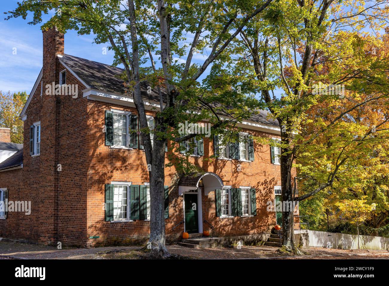 Old Salem, North Carolina, USA - October 26, 2023: David Keechin House ...