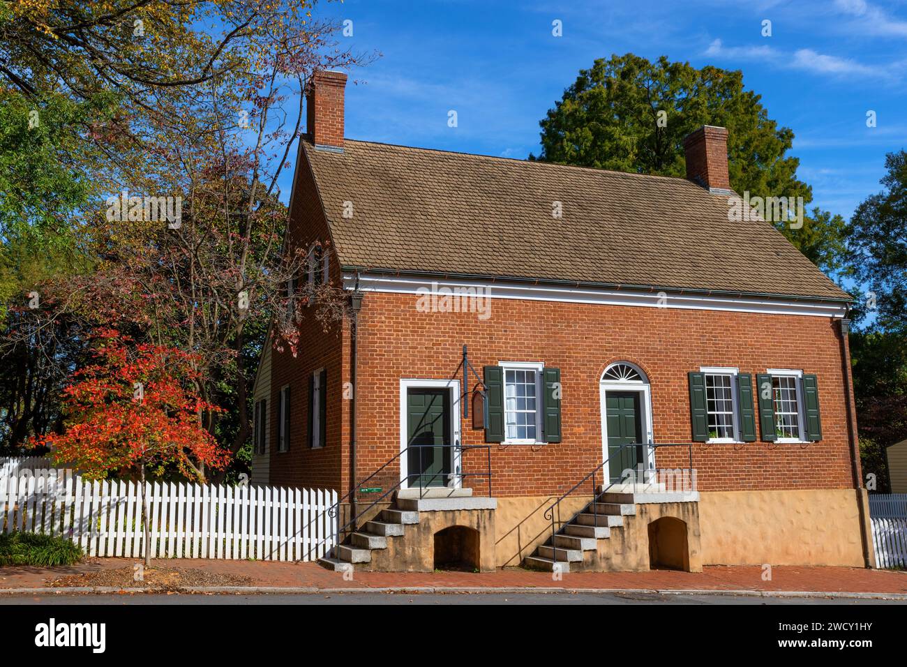 Old Salem, North Carolina, USA - October 26, 2023: Traugott Leinbach ...