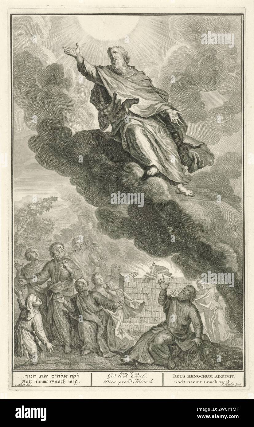 Asch ash, Joseph Mulder, after Gerard Hoet (I), 1720 - 1728 print Enoch ...