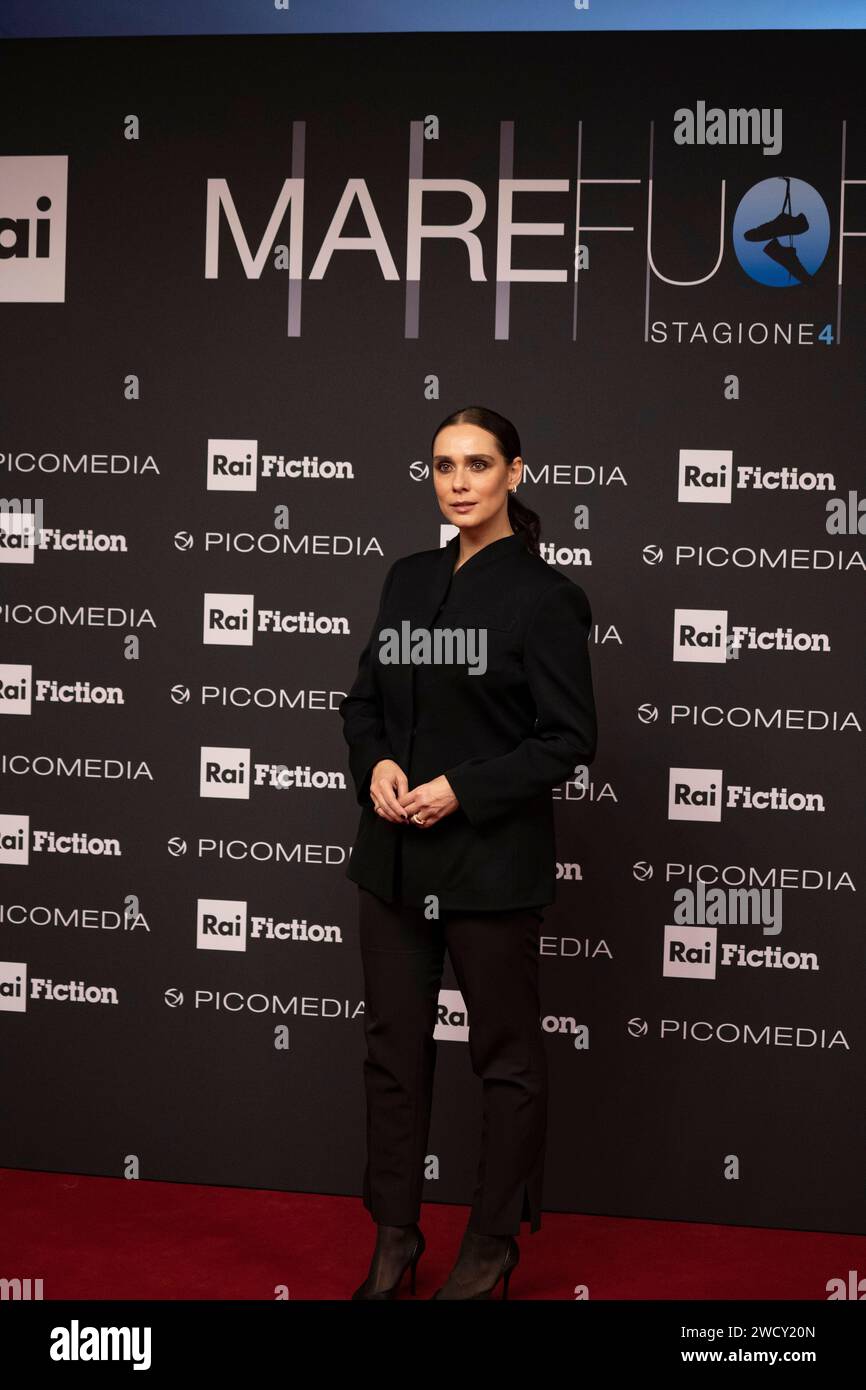Naples, Italy. 17th Jan, 2024. Lucrezia Guidone attends the serial TV ...
