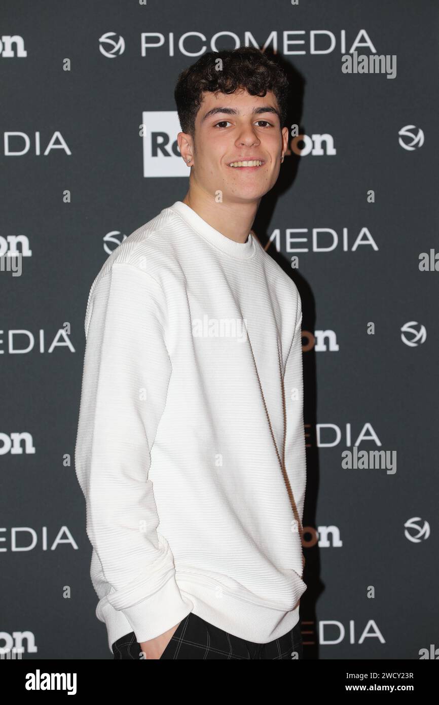 Naples, Italy. 17th Jan, 2024. Naples, Rai center, photocall for the TV series "Mare Fuori 4 ...