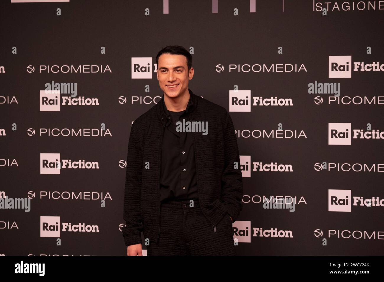 Naples, Italy. 17th Jan, 2024. Matteo Paolillo attends the serial TV ...