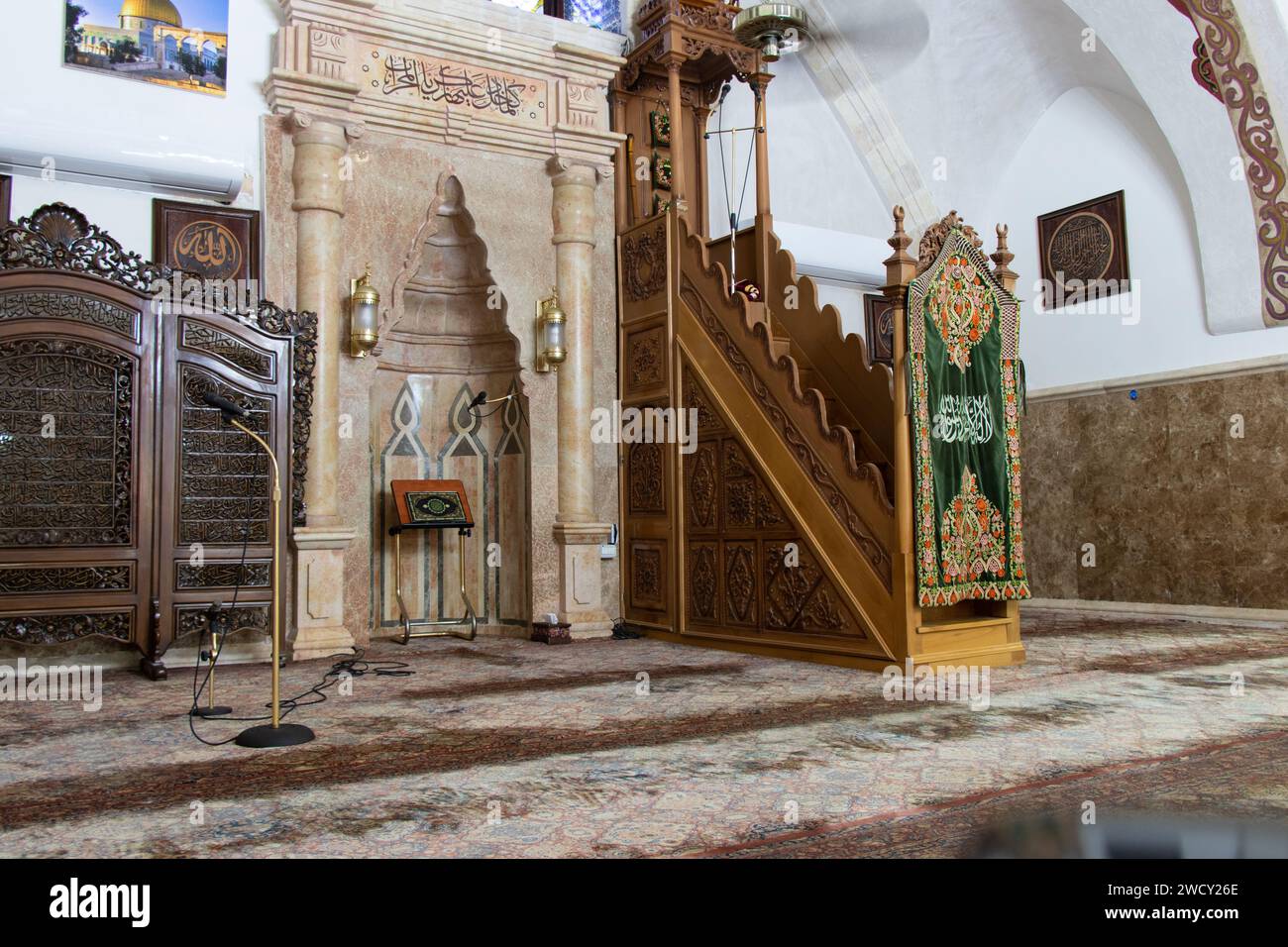Mahmoudiya Mosque in the old city of Jaffa, Israel: 23 April 2022 Stock ...