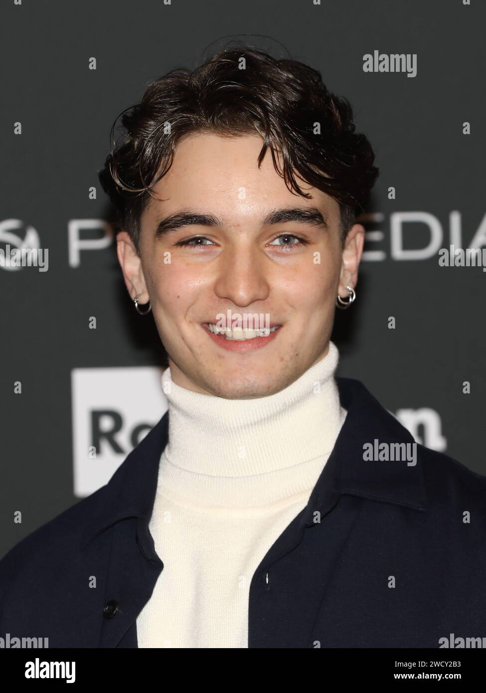 Naples, Italy. 17th Jan, 2024. Naples, Rai center, photocall for the TV ...