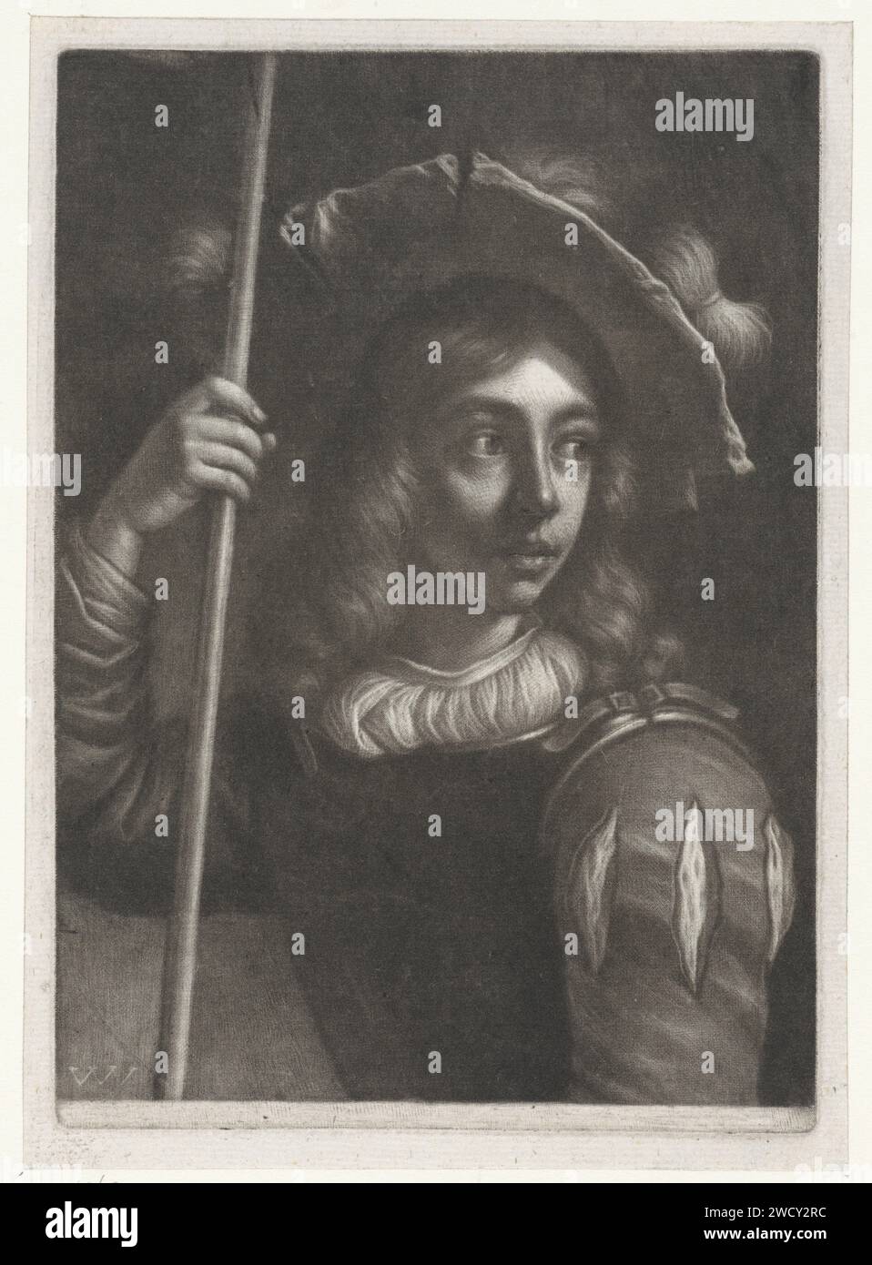 Standing bearer, Wallerant Vaillant, After Pietro della Vecchia, 1658 ...