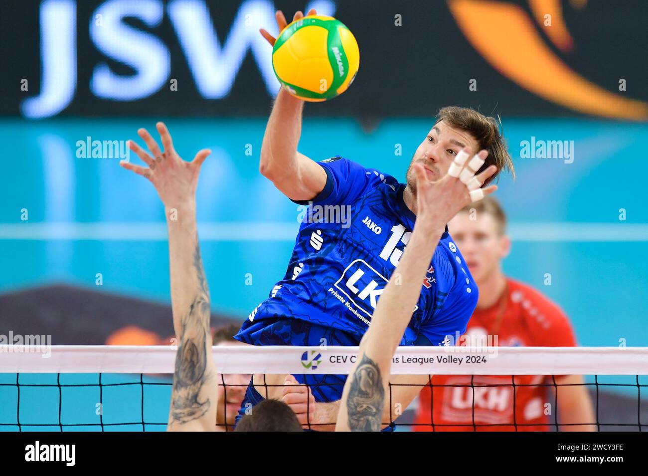 Jastrzebie Zdroj, Poland. 17th Jan, 2024. Matthew Lambert Knigge during ...
