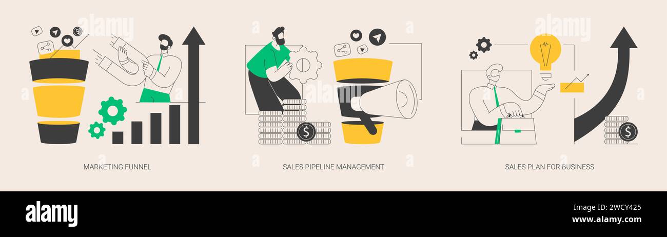 Business strategy abstract concept vector illustrations Stock Vector ...