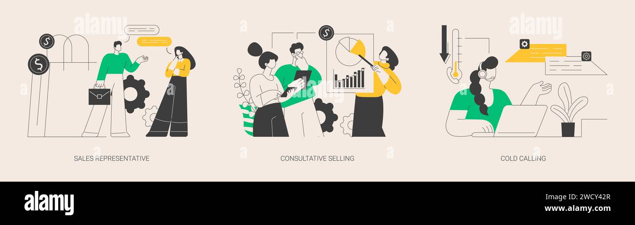 Direct marketing abstract concept vector illustrations Stock Vector ...