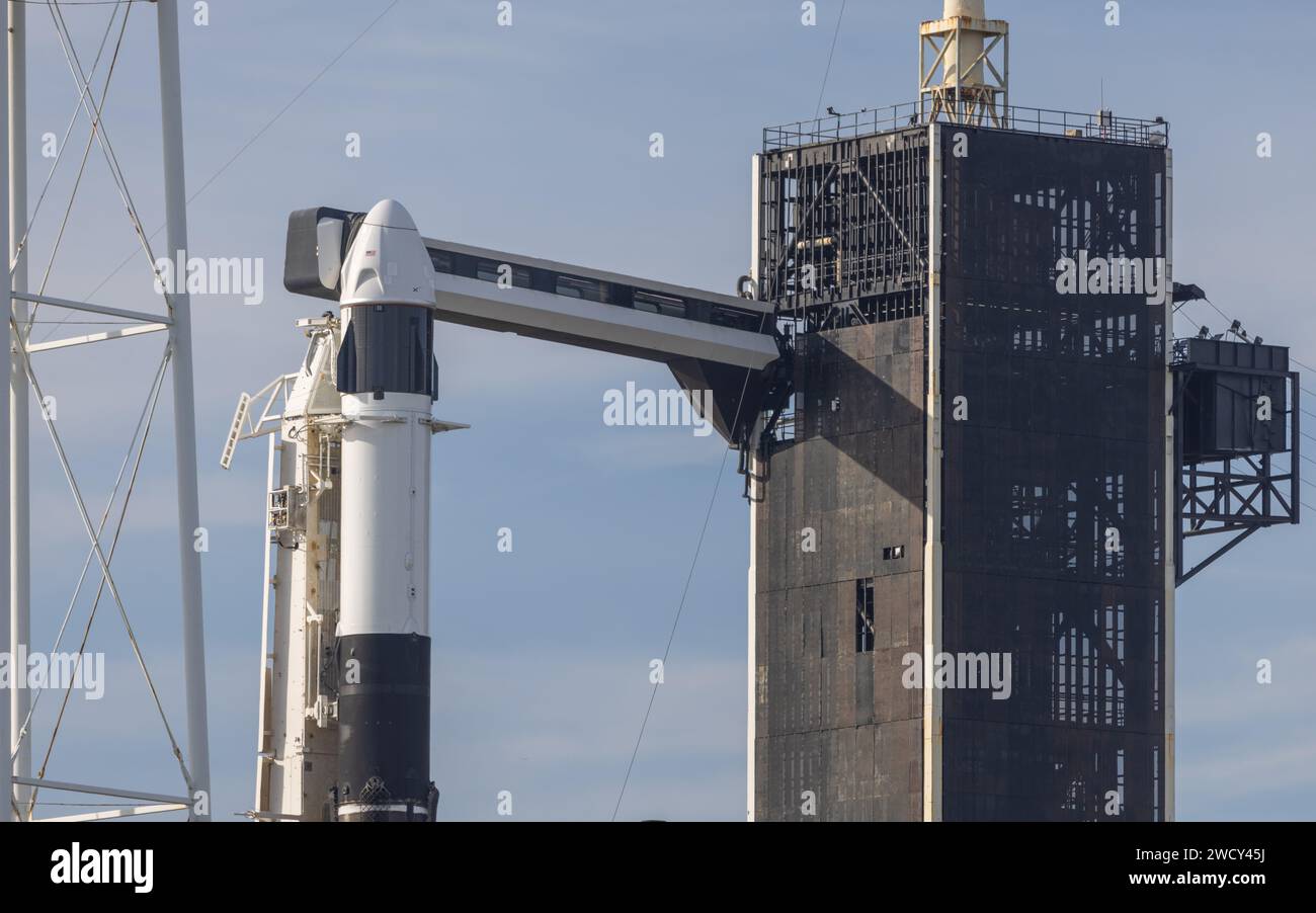 Brevard County, USA. 17th Jan, 2024. SpaceX Axiom 3 photos around the ...