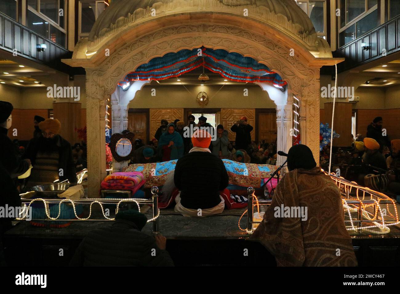 Srinagar, India. 17th Jan, 2024. January 17, 2024, Srinagar Kashmir, India : Indian Sikh ...