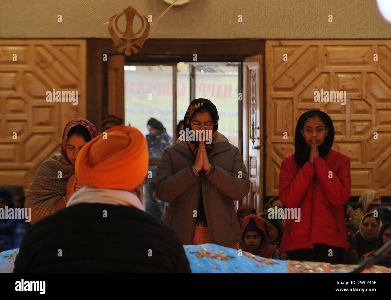 Srinagar, India. 17th Jan, 2024. January 17, 2024, Srinagar Kashmir, India : Indian Sikh ...