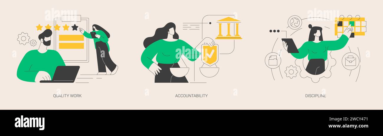 Employee performance abstract concept vector illustrations Stock Vector ...