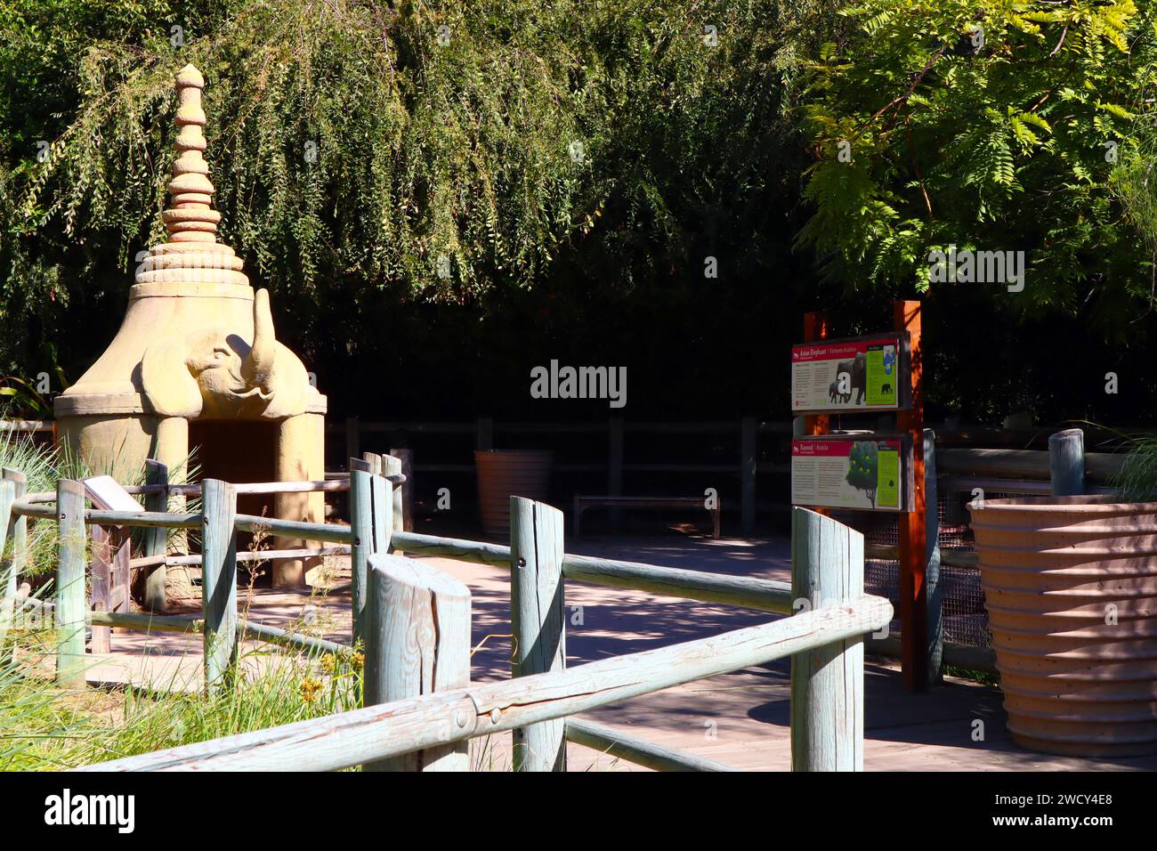 Los Angeles, California: Detail of the Los Angeles Zoo and Botanical Gardens at 5333 Zoo Dr, Los ...