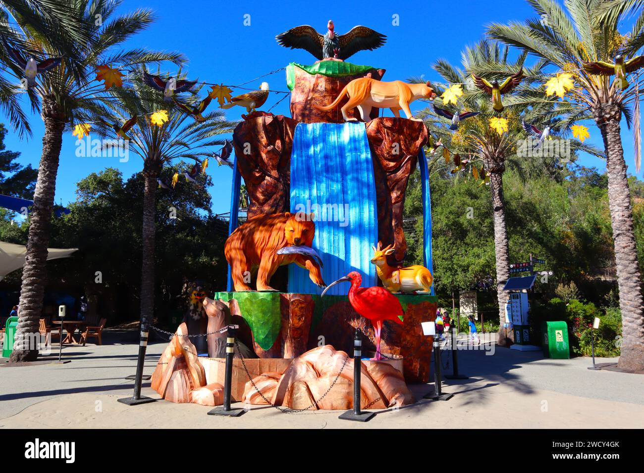 Los Angeles, California: Detail of the Los Angeles Zoo and Botanical Gardens at 5333 Zoo Dr, Los ...