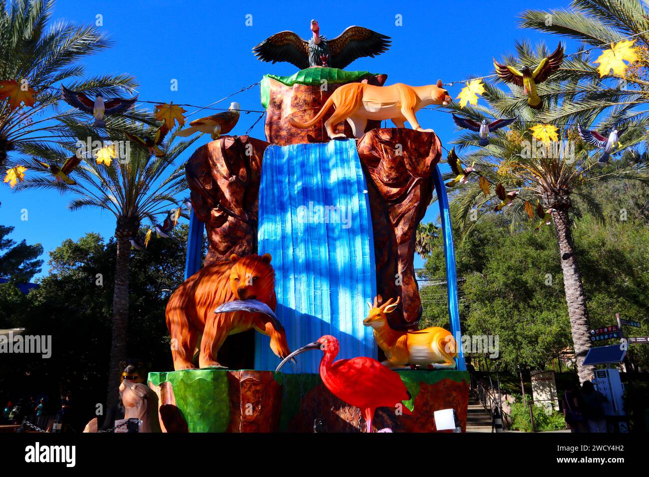 Los Angeles, California: Detail of the Los Angeles Zoo and Botanical Gardens at 5333 Zoo Dr, Los ...