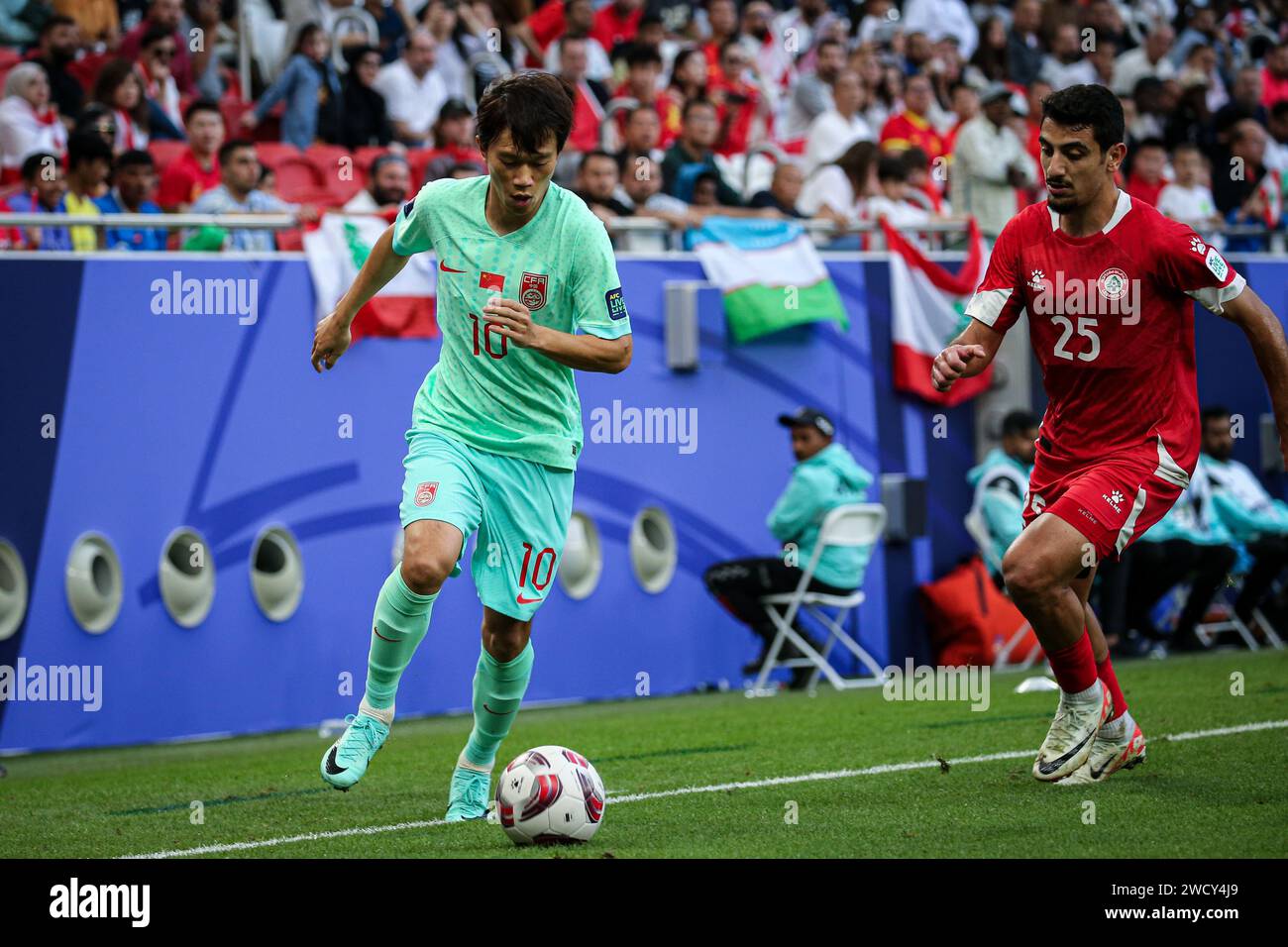 Doha, Qatar, 17th January 2024, AFC Asian Cup 2023 Group A - China 0:0 ...