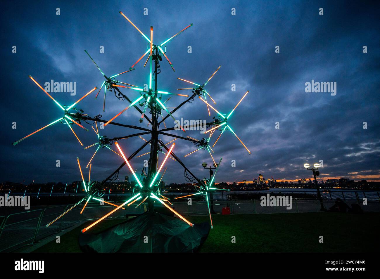 London, UK. 17th Jan, 2024. Neuron by Juan Fuentes (Spain), on the ...