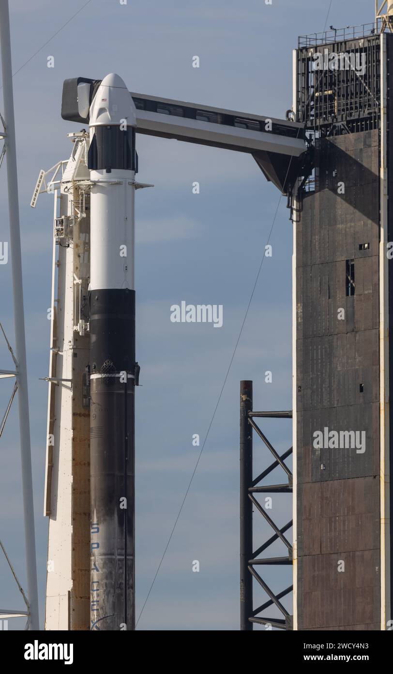 Brevard County, USA. 17th Jan, 2024. SpaceX Axiom 3 photos around the ...