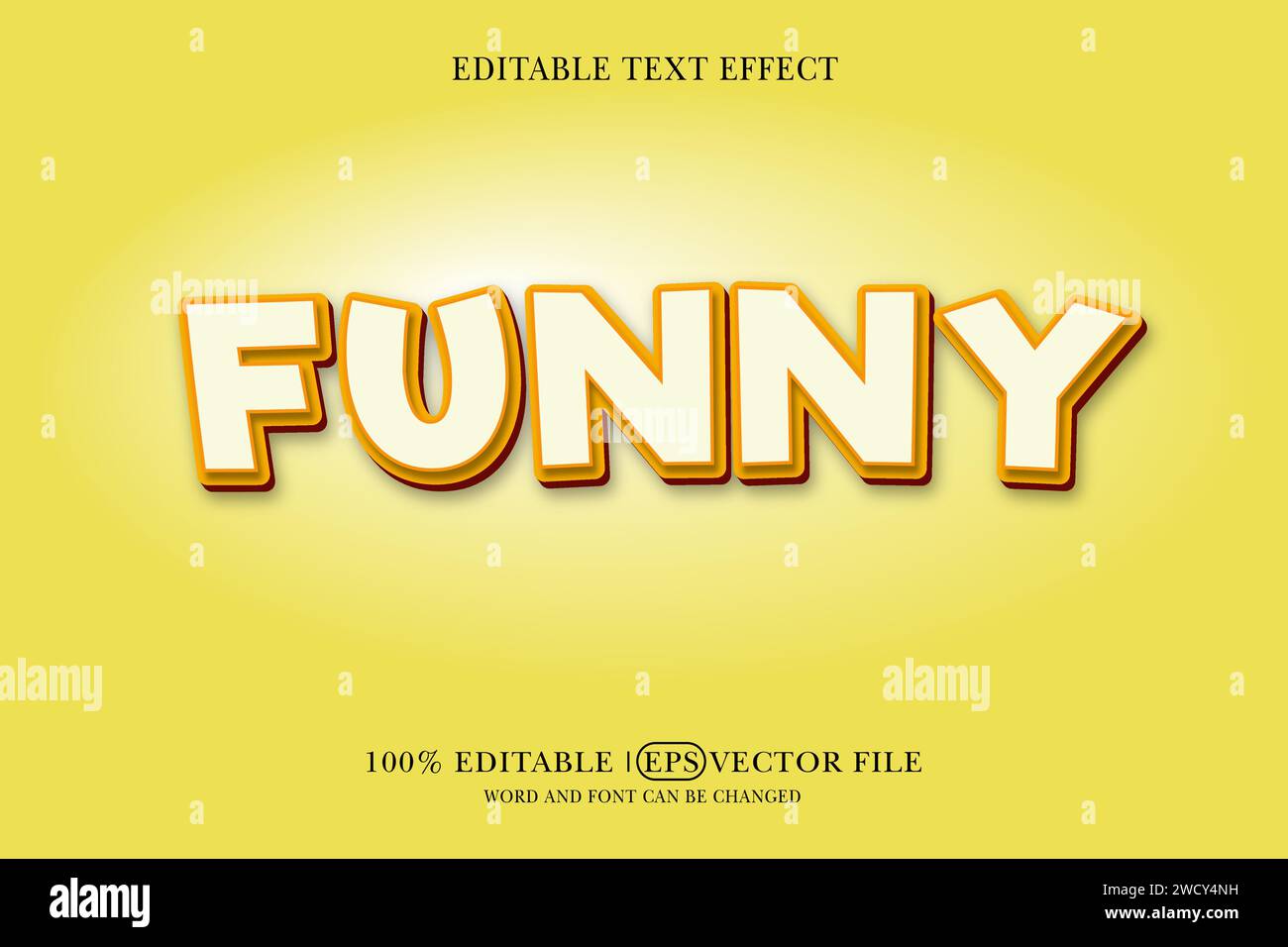 Editable Vector Illustration Text Style and 3D Text Effects Template Stock Vector Image & Art ...