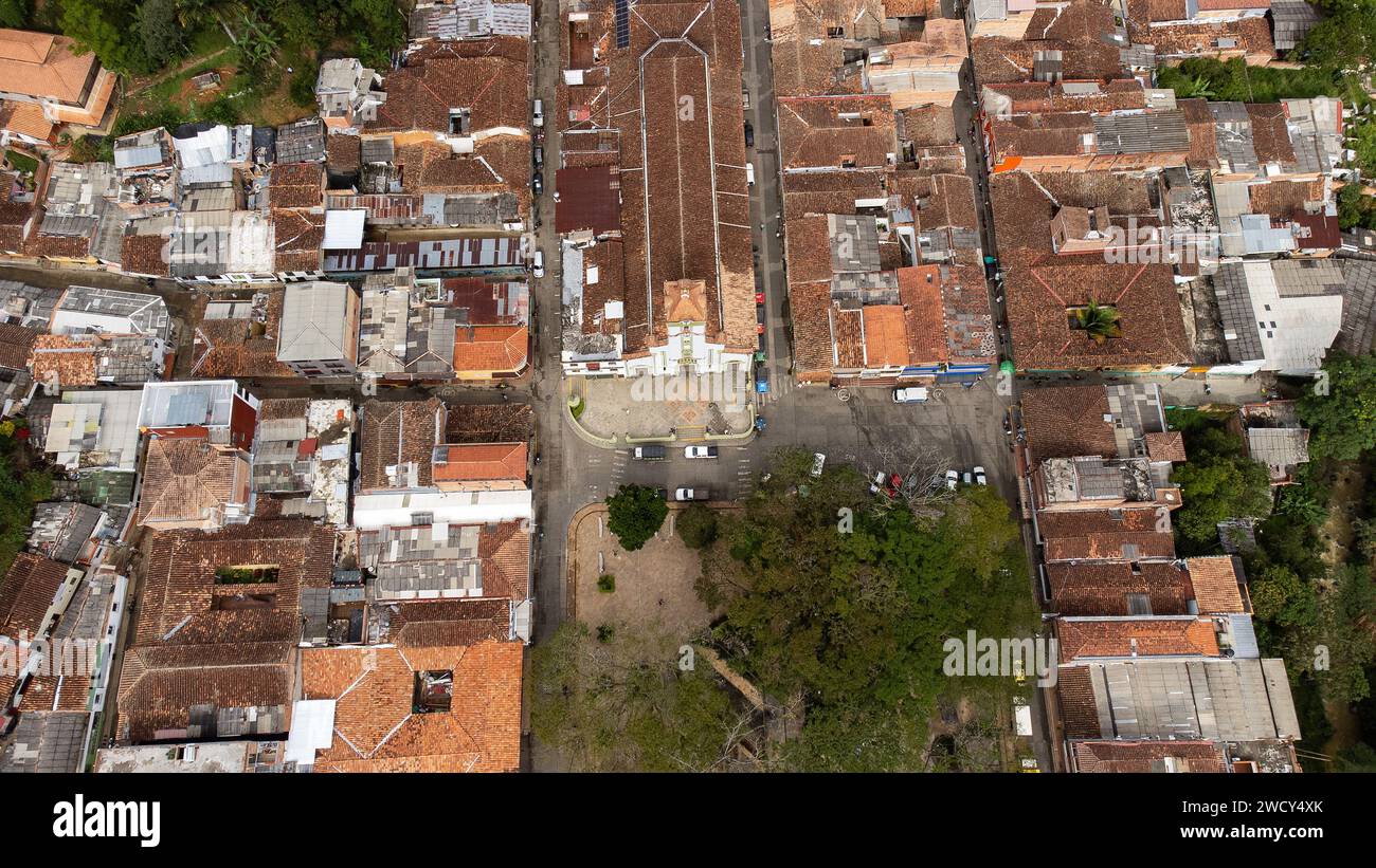 Salgar, Antioquia - Colombia. December 26, 2023. Aerial view with drone ...