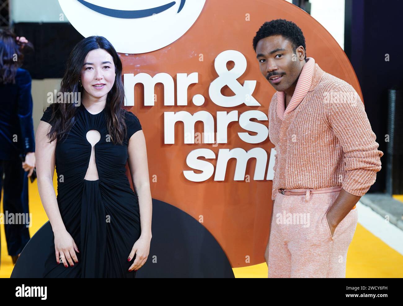 Maya Erskine and Donald Glover attend the UK premiere of Mr & Mrs Smith ...