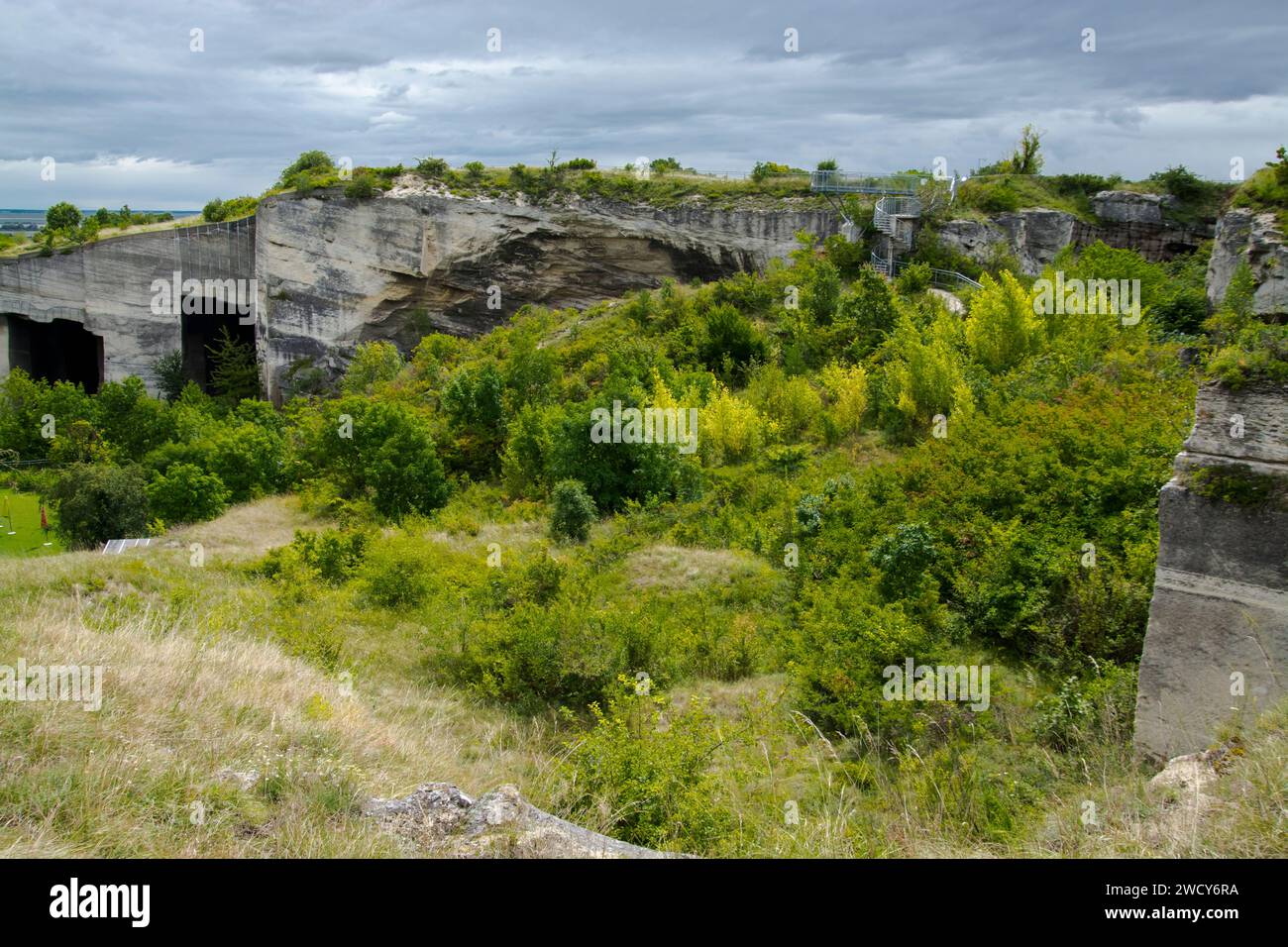 Landscape of the Fertorakos Quarry and Cave Theater Theme Park in ...