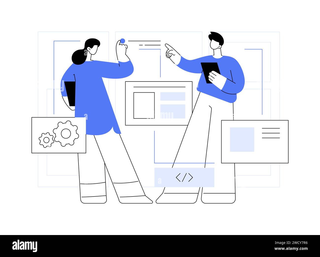 IT Manager isolated cartoon vector illustrations Stock Vector Image ...