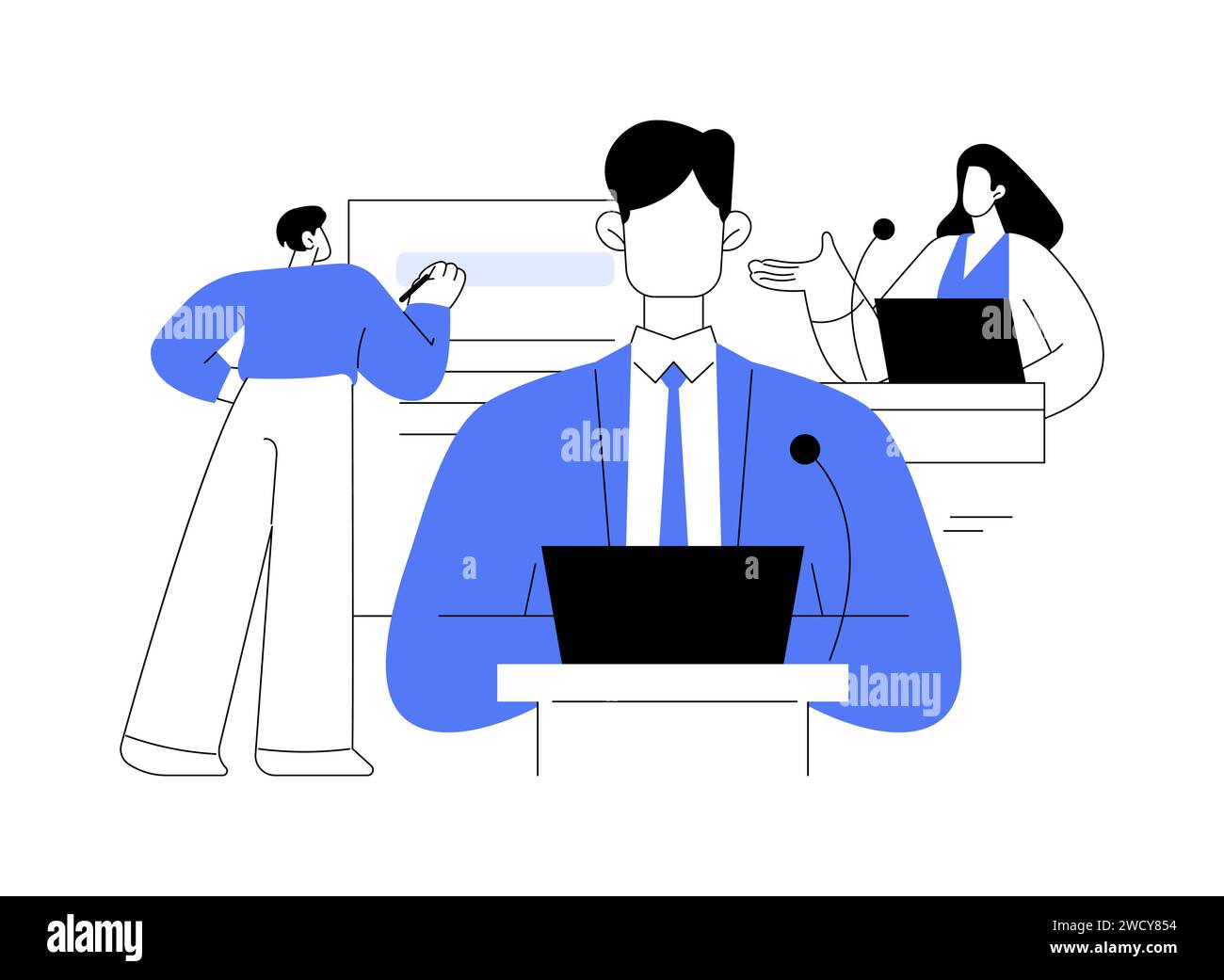 Master of Arts in political science isolated cartoon vector ...