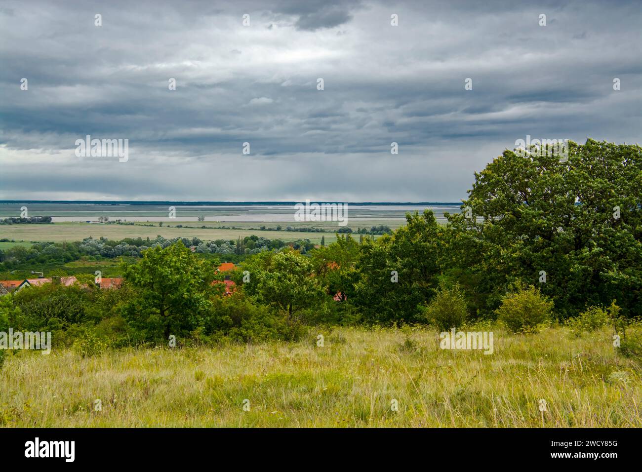 Panorama view from the Fertorakos Quarry and Cave Theater Theme Park in ...
