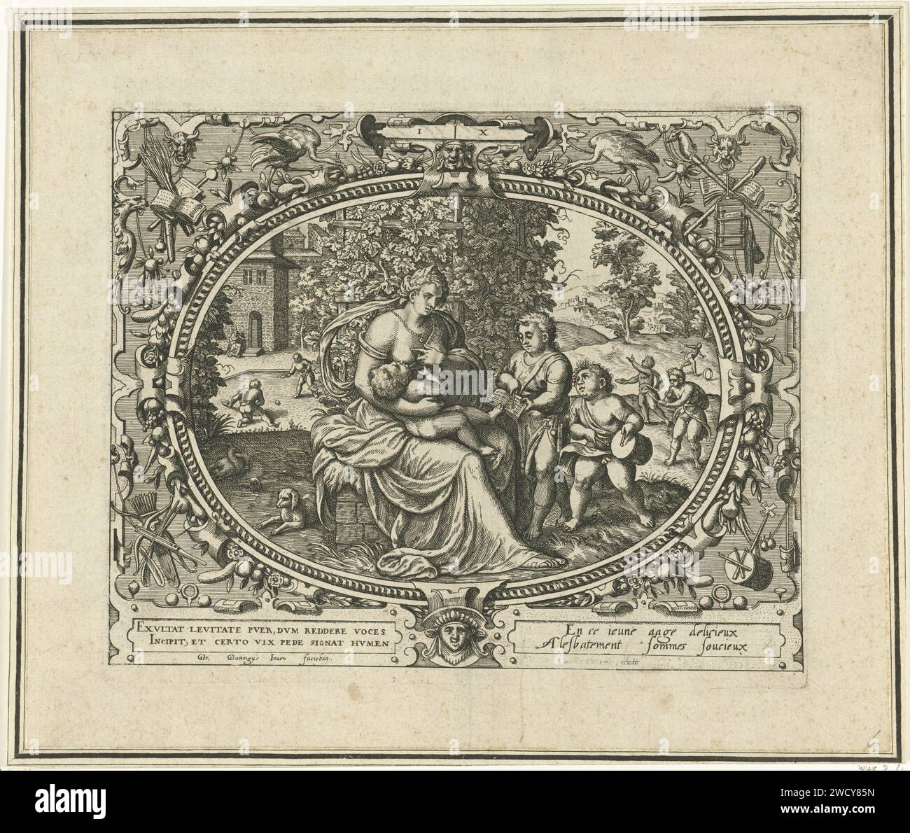 People at the age of ten, Gerard van Groeningen, 1569 - 1575 print In ...