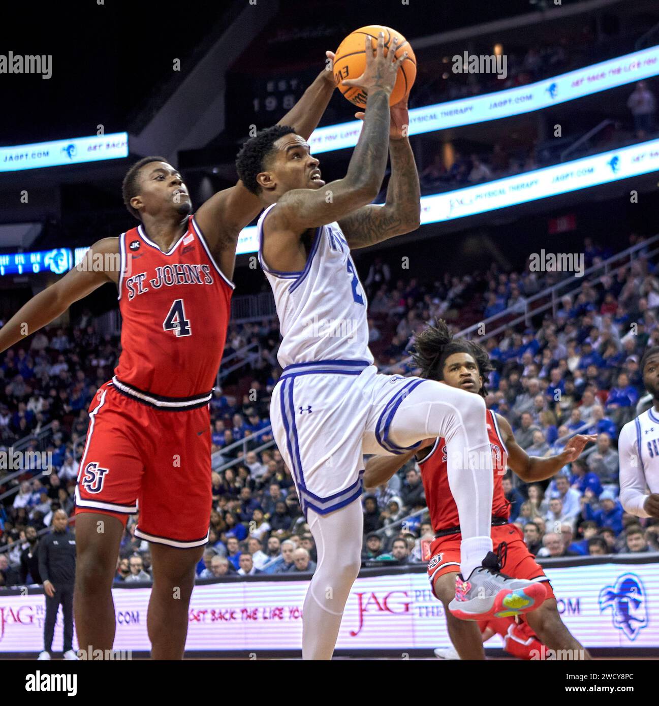 Seton Hall Pirates guard Al-Amir Dawes (2) drives to the basket against ...