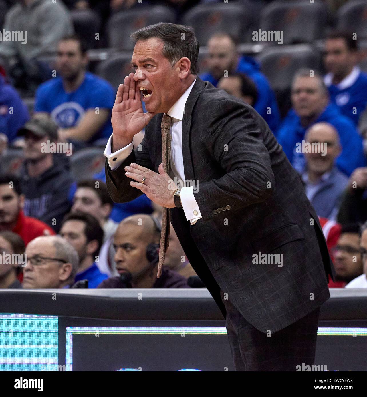 St. John's Red Storm assistant coach Steve Masiello in the first half ...