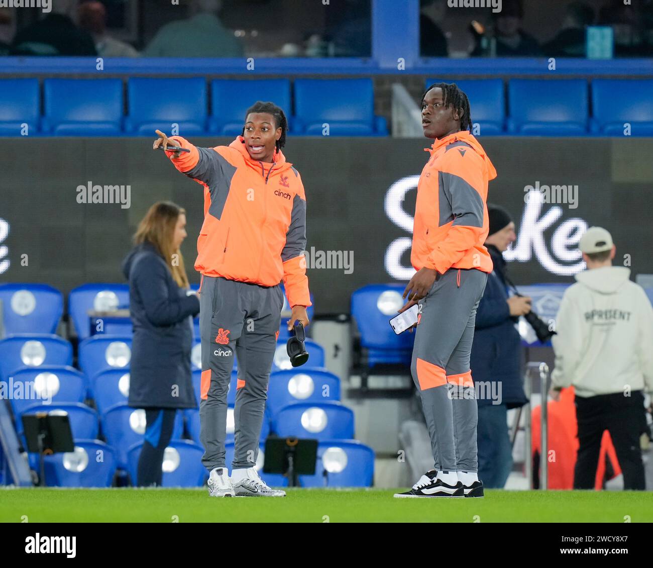 Liverpool, UK. 17th Jan, 2024. Eberechi Eze of Crystal Palace and ...