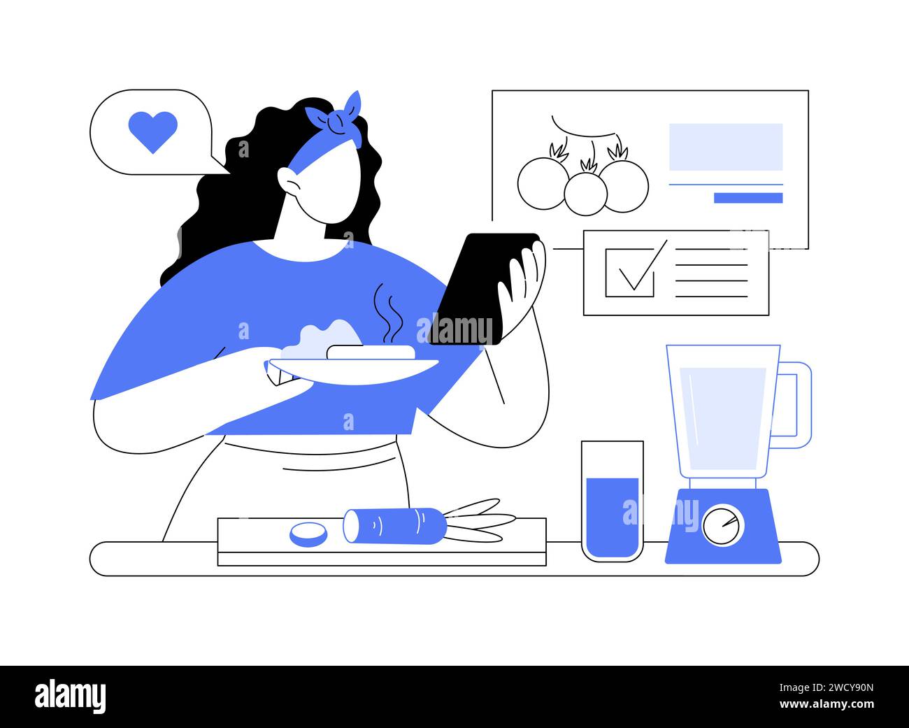 Weight loss and dieting isolated cartoon vector illustrations Stock ...