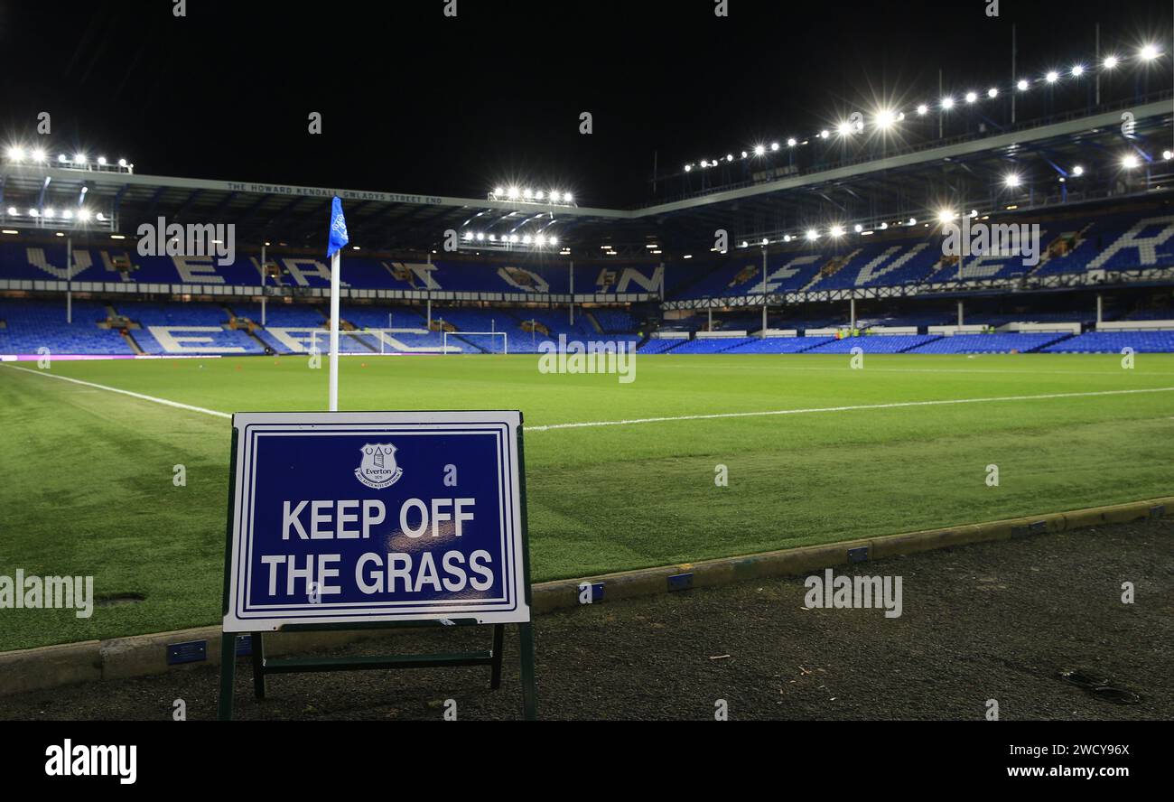 Goodison Park, Liverpool, UK. 17th Jan, 2024. FA Cup Third Round Replay ...