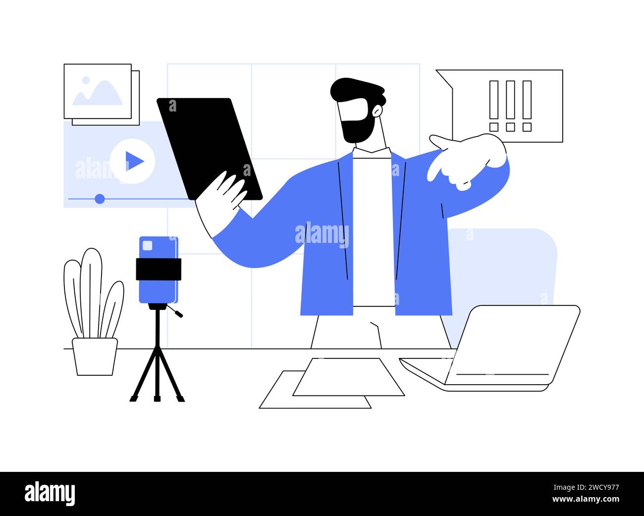 Life coach training isolated cartoon vector illustrations Stock Vector ...